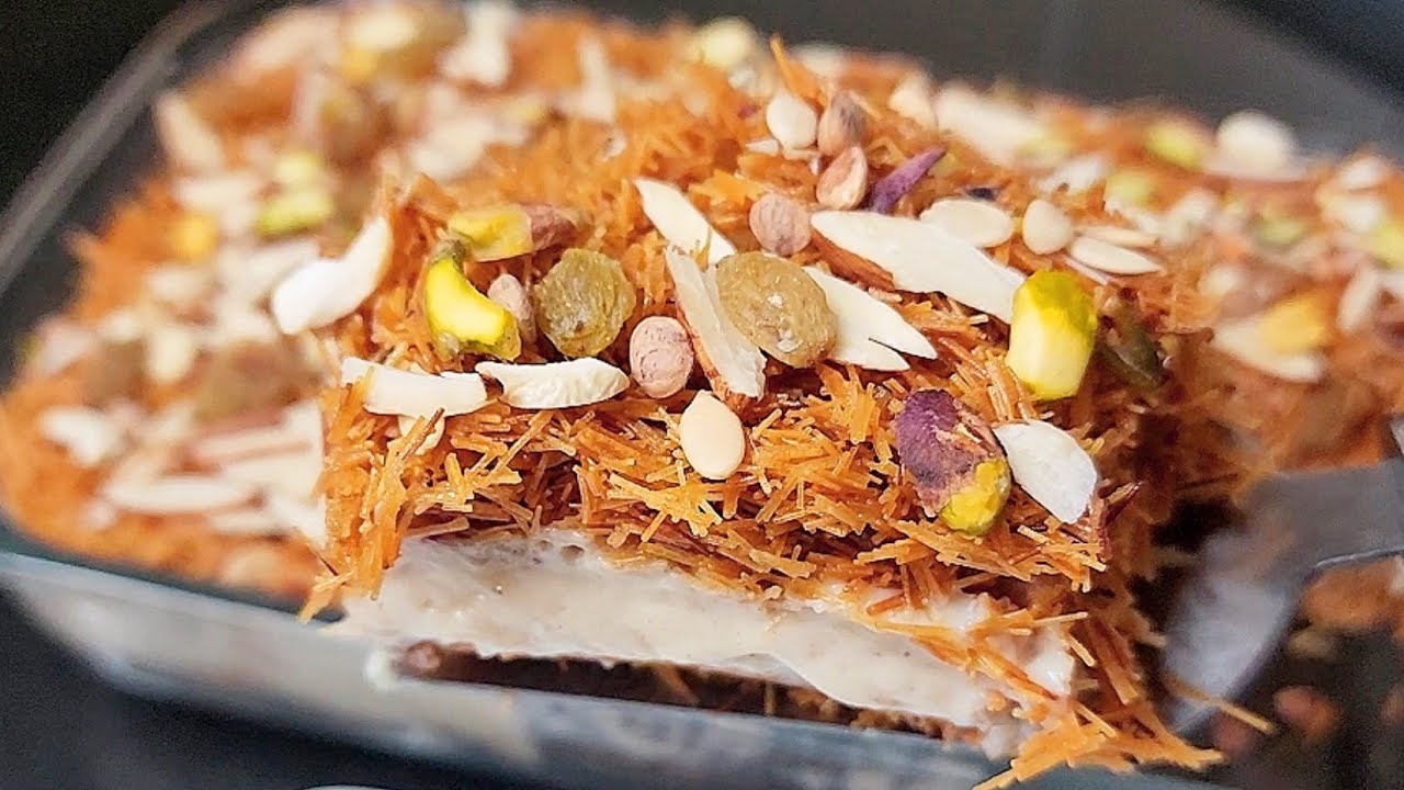 Easy and quick dessert recipe for Ramadan | Dates seviyan pudding ...